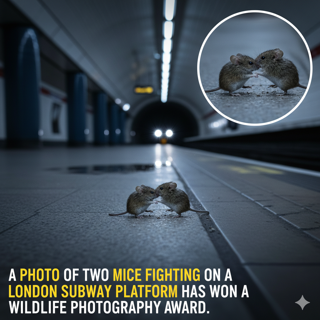 Station Squabble: London Underground Mice Photo Wins Top Wildlife Award ...