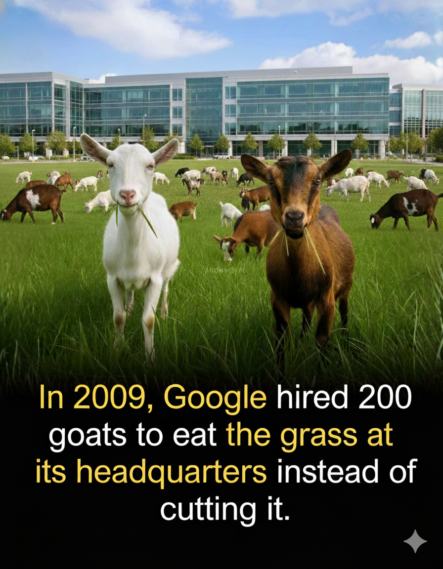 Google’s Eco-Friendly Groundskeepers: 200 Goats Replace Lawnmowers ...