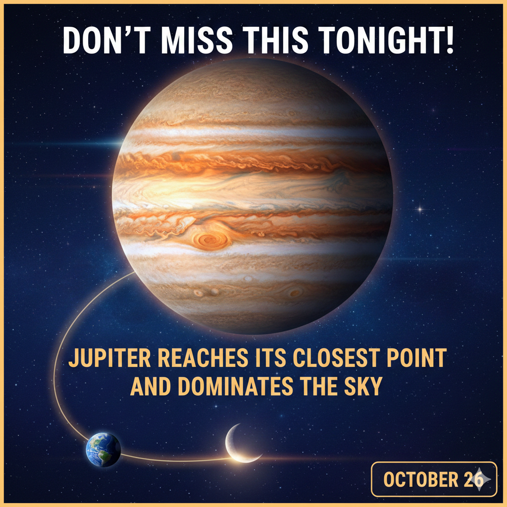 Don’t Miss This Tonight! Jupiter Reaches Its Closest Point to Earth and ...